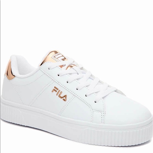 Fila | Shoes | Fila Platform Sneakers With Rose Gold Accents | Poshmark